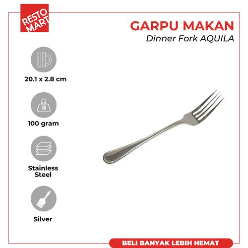 Jual Garpu Makan / Dinner Fork AQUILA Stainless (2111118) - 6pcs ...