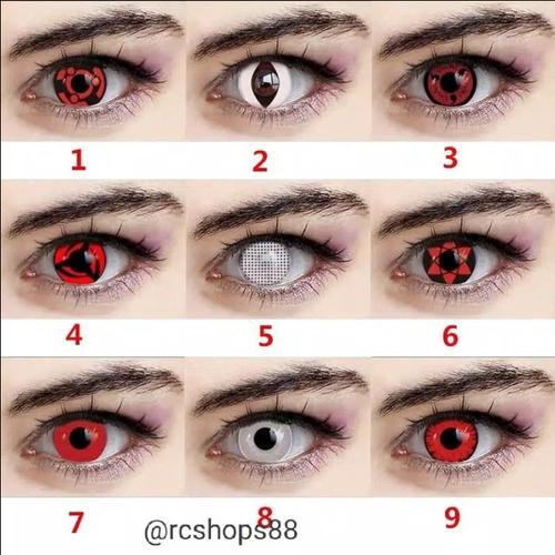 Jual Softlens cosplay softlens merah softlens putih softlens naruto ...