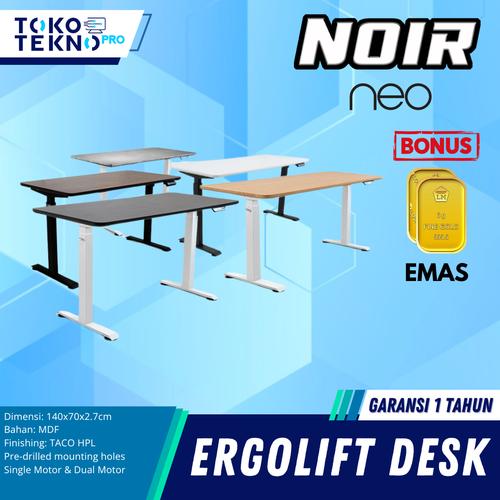 Promo Noir Ergolift Papan Meja Office Desk Electric Adjustable 120cm ...