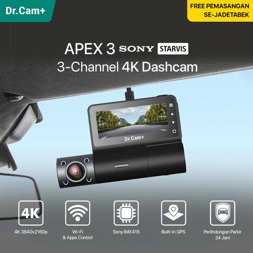 Promo DrCam+ Dashcam Apex 3 SONY STARVIS Chipset Premium Quality Smart ...