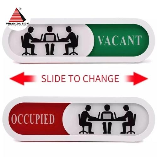 Jual Sliding Meeting Room Sign Ruang Rapat Kantor Perusahaan Company ...