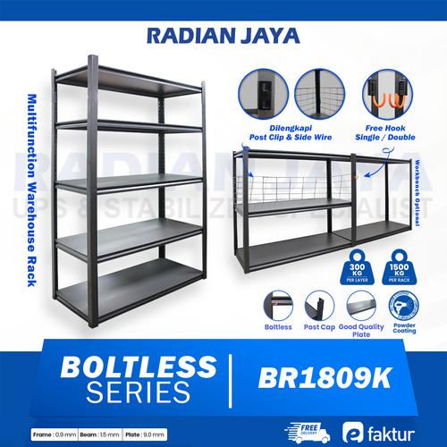 Promo BR1809K KITARACK Boltless Rack 300KG Layer Rak Gudang Multifungsi ...