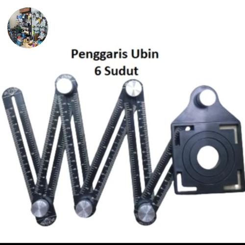 Jual Penggaris Lipat 6 Sudut Siku Pola Multifungsi Alat Ukur Keramik ...