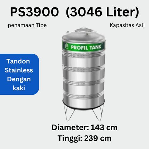 Jual Tandon Tangki Toren Air Stainless Profil Tank Stainless 3000 Liter ...