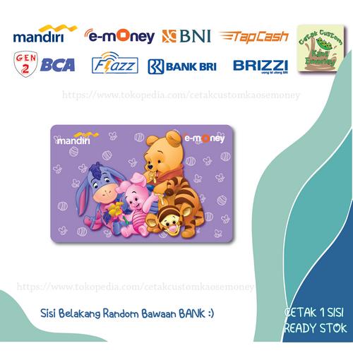 Jual KARTU EMONEY GAMBAR KARTUN POOH & FRIENDS MANDIRI BRI BNI BCA - 1 ...