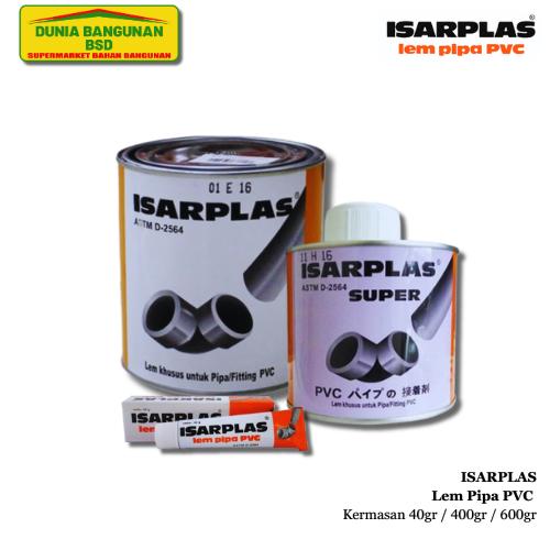 Jual ISARPLAS Lem PVC / Lem Pipa PVC / Lem Pipa Kaleng Tube - 400 gram ...