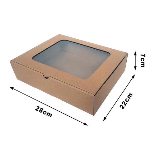 Jual Box packaging jendela mika 28x22x7 kotak karton kardus packing dus ...