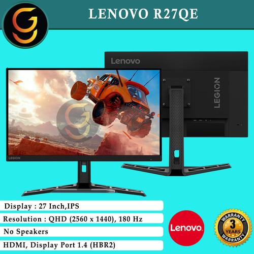 Jual Monitor LENOVO R27QE 27" IPS QHD (2560 x 1440) 180 Hz HDMI Display ...