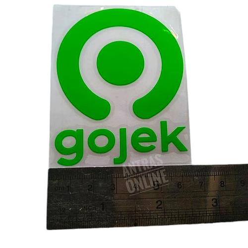 Jual stiker cutting logo gojek baru - stiker motor helm - Putih ...