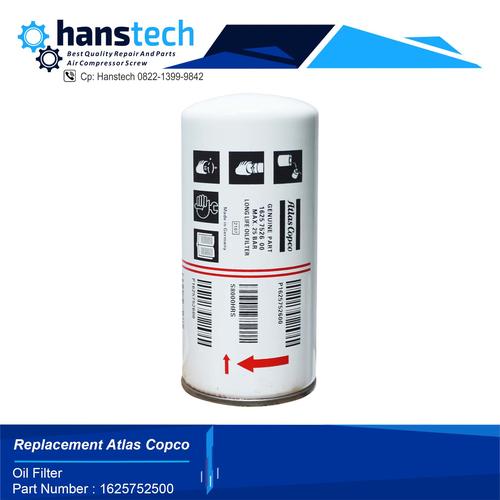 Jual Oil filter pn 1625752500 atlas copco Screw Air Compressor - Kota ...