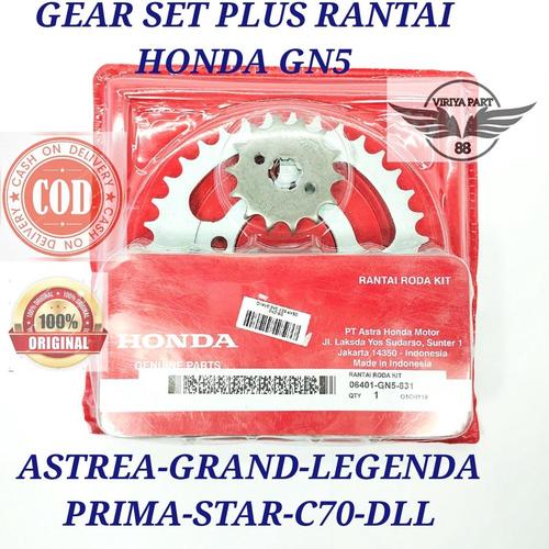 Jual ADA Stok GEAR SET/GIR SET PLUS RANTAI HONDA AHM GN5 KUALITAS ASLI ...