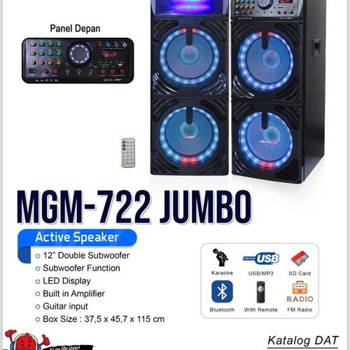 Jual Speaker Aktif Pasif DAT MGM-722 / MGM722 Jumbo Bluetooth Original - Jakarta Barat - Rein ...