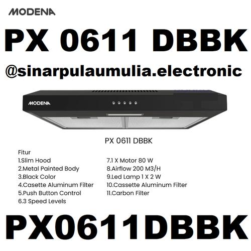 Jual Modena Penghisap Asap Cooker Hood Cookerhood 60 cm - PX 0611 DBBK / PX 0611DBBK / PX0611 ...