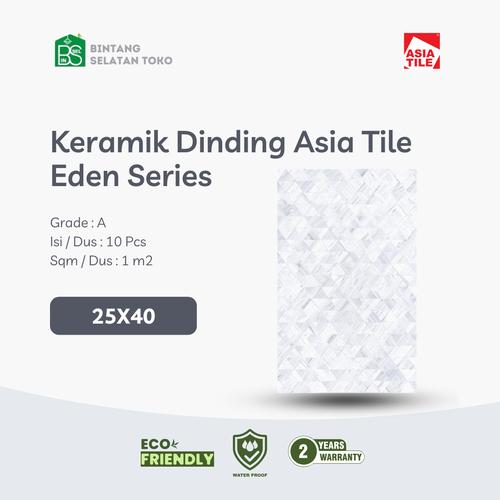 Jual KERAMIK DINDING ASIA TILE 25X40 EDEN SERIES GLOSSY - EDEN CREAM ...
