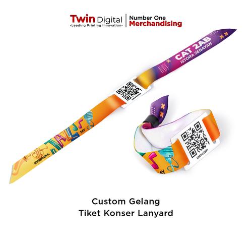 Promo Cetak Gelang Tiket Bahan Lanyard Acara PenSi - Wristband Event ...