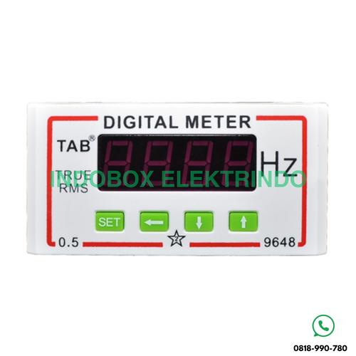 Jual Digital Frequency (Hz) Meter AC TAB 96 x 48mm - 30Hz - 99Hz (HITAM / PUTIH) - Putih ...