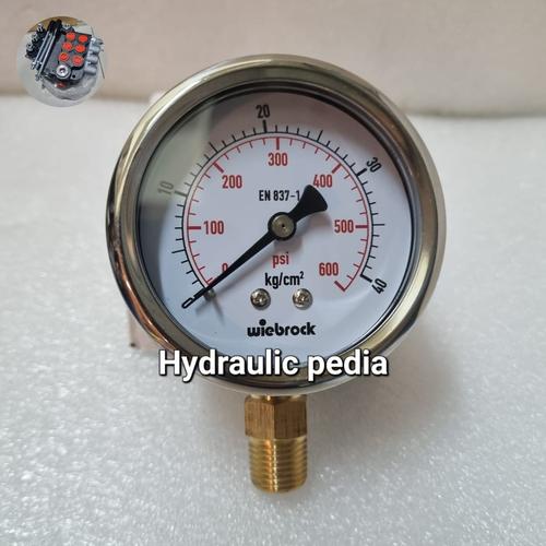 Jual 40 Bar Pressure gauge 2,5inch WIEBROCK // Manometer Gauge 2,5 inch ...