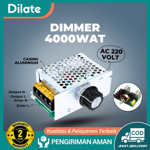 Jual Dimmer AC 220 Volt 4000 Watt / 220V 4000W + Casing Aluminium ...