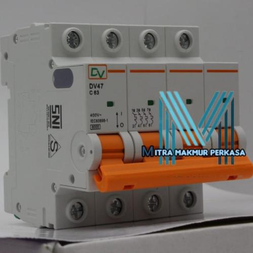 Jual mcb 32/40/50/63A 4phase 6ka SNI DV original mcb rumah mcb panel ...