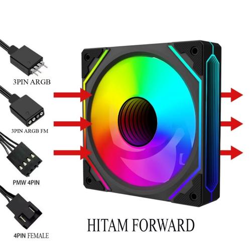 Promo IMMORTAL FAN CASING PRISM 6 ARGB PWM 12CM 3 SIDE MIRROR - HITAM ...