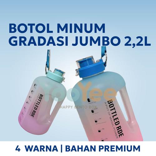 Jual Botol Air Minum Gradasi Jumbo 2.2L BPA Free Food GRade - PINK ...
