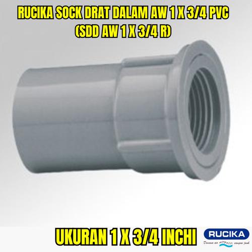 Jual Sock Drat Dalam / Sdd / AW Pipa Fitting Ukuran 1 x 3/4 Inchi PVC ...