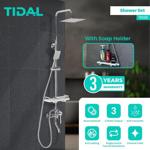 Promo Paket Shower Tiang Set Mandi Lengkap Tidal TD126 Modern Minimalis ...
