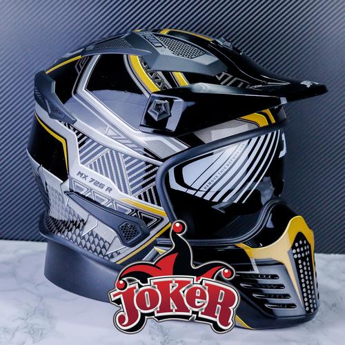 Jual JPX HELM MX726R MX10 MOTIF GLADIATOR | BLACK GOLD | CROSSOVER ...