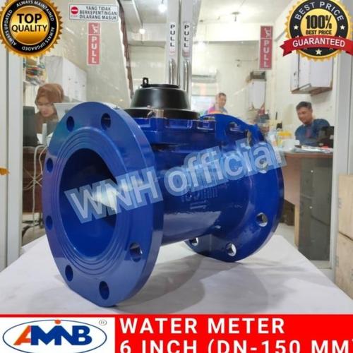 Jual Flow Meter Water Meter 6" inch Flow Meter DN 150 Meteran Air AMNB ...