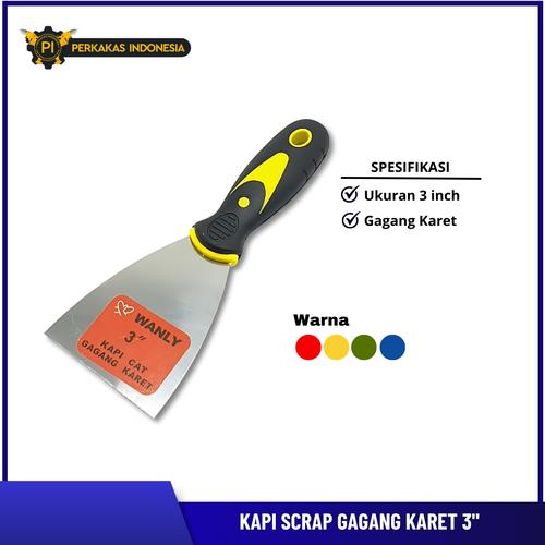 Jual Kapi Scrap Gagang Karet 3 Inch Kape Scraper Sekrap Pengerok Cat ...