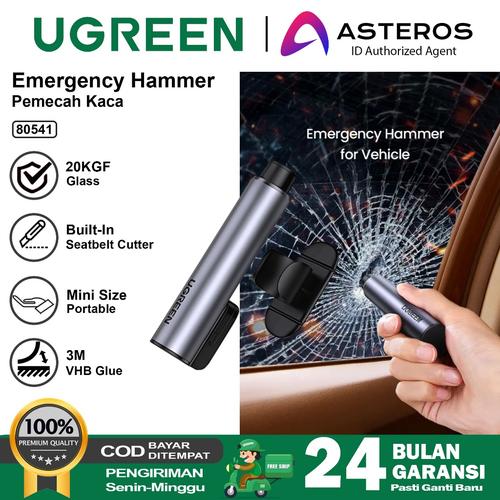 Jual UGREEN Emergency Hammer Pemecah Kaca Jendela With Cutter ...