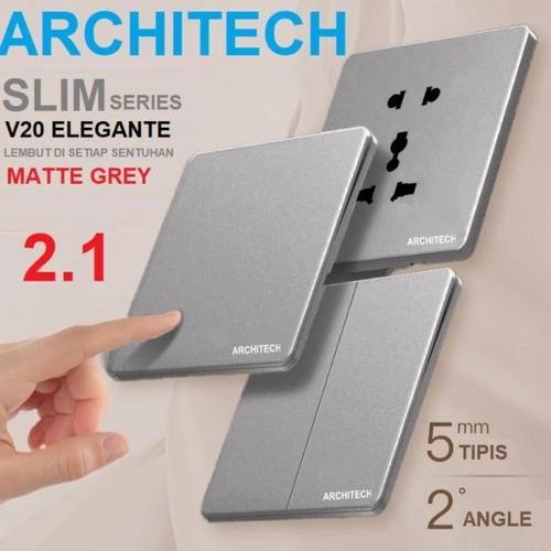 Jual Saklar Architech ELEGANTE GREY Series Architech tipe ELEGANTE ...