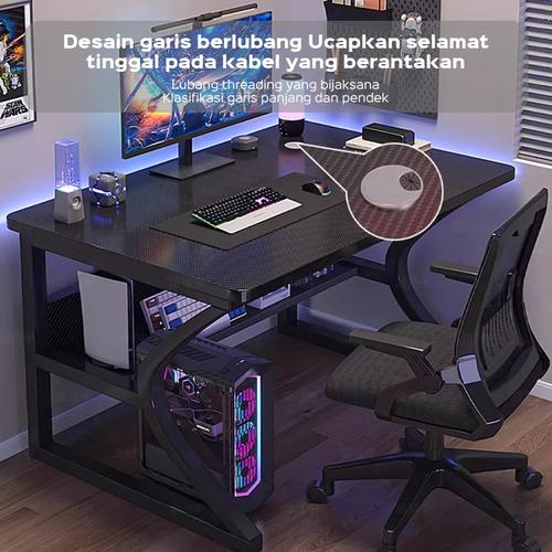 Jual Fiber Karbon Meja Gaming / Meja Komputer Minimalis Modern / Meja ...