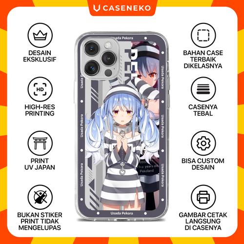Jual Custom Case Softcase Usada Pekora Hololive Phone Casing bisa semua ...