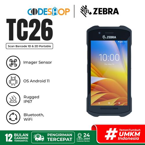 Promo Motorola Symbol Zebra TC26 2D Mobile Barcode Scanner PDA PDT ...