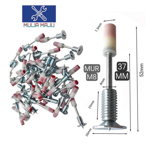 Jual 5 PCS PAKU MUR 7.3mm(37MM) UNTUK RAMSET Bisa kunci pakai Mur M8 ...