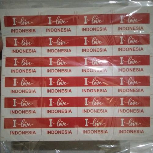 Jual Sticker Pipi Sticker Merah Putih Sticker Bendera Merah Putih isi ...