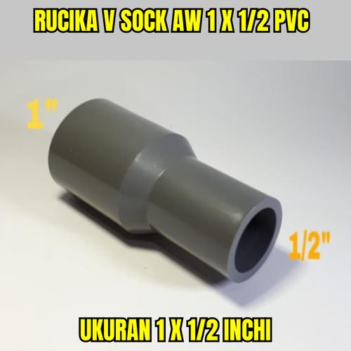 Jual Fitting Valve Pipa Vlok Sok V Sock AW Ukuran 1/2 Inchi PVC Paralon ...