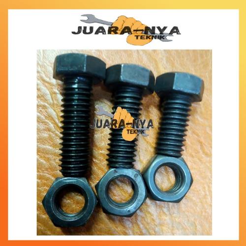 Jual Baut Mur Baja 1/2 x 1-1/2" Inch / BM Baja 1/2 x 1-1/2 Inch 8.8 ...