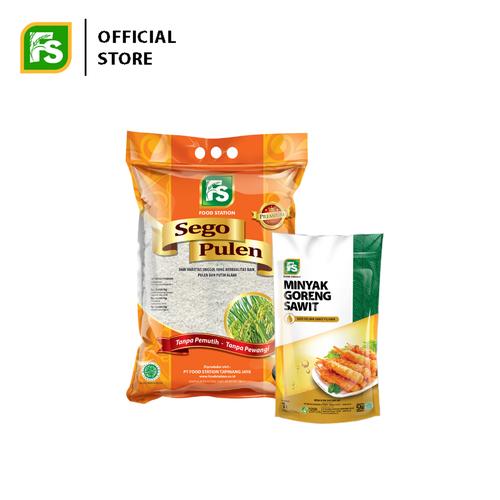 Jual FS Beras Sego Pulen 5 Kg Bundling FS Minyak Goreng Super 1 Liter ...