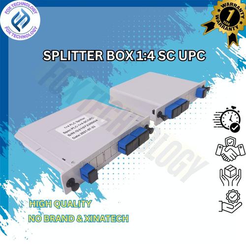 Jual [𝐇𝐈𝐆𝐇 𝐐𝐔𝐀𝐋𝐈𝐓𝐘] Passive Splitter Box 1:4 SC UPC / Pasif Splitter ...