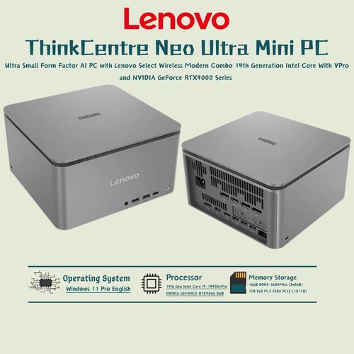 Jual LENOVO THINKCENTRE NEO ULTRA MINI PC I9-14900 16GB RAM 1TB SSD RTX ...