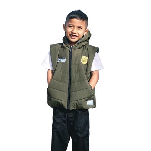 Jual Jaket Rompi kembung Anak Laki-Laki Tebal warna Hijau - Hijau, S 1 ...