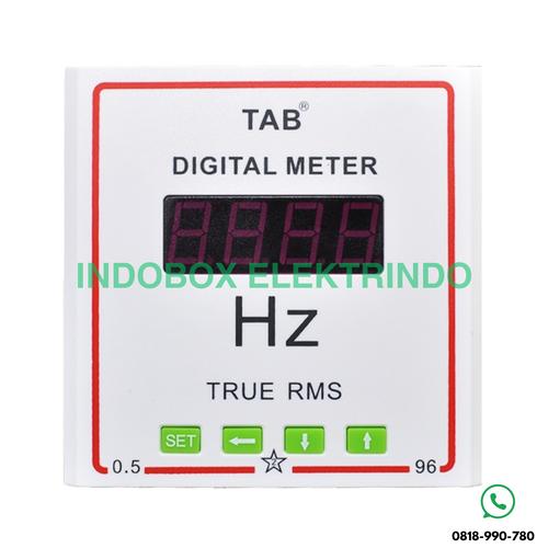 Jual Digital Frequency (Hz) Meter AC TAB 96 x 96mm - 30Hz - 99Hz (HITAM ...