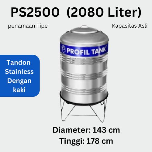 Jual Tandon Tangki Toren Air Stainless 2000 Liter Profil Tank Stainless ...