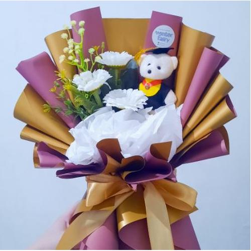 Jual buket bunga artificial hadiah kado wisuda boneka ultah valentine ...