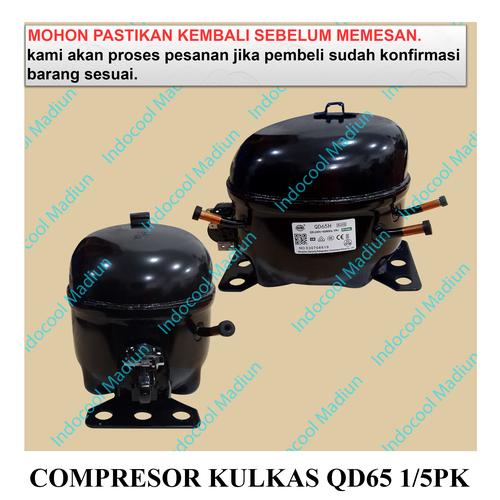 Jual KOMPRESOR 1/5PK/COMPRESSOR KULKAS/COMPRESOR KULKAS QD65 1/5 PK ...