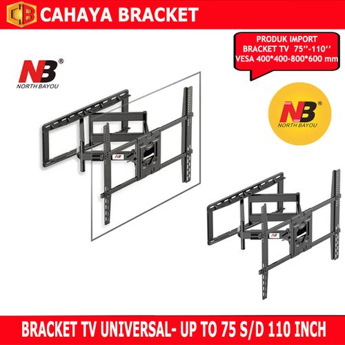 Jual Bracket Braket TV Swivel 100 90 86 80 75 70 65 Inch Universal NB ...