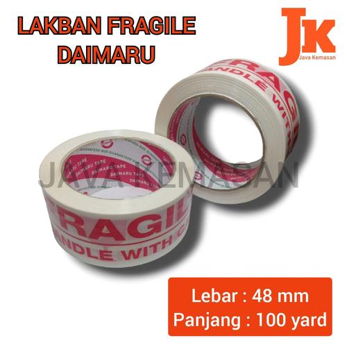 Jual DAIMARU FRAGILE ISOLASI LAKBAN SELOTIP PUTIH 2" INCH 48MM SEGEL ...