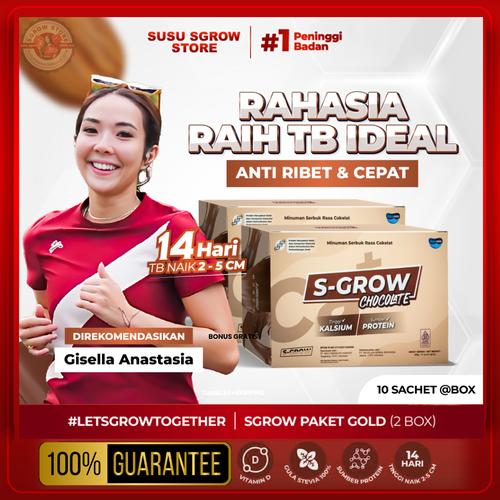 Promo Susu SGROW CHOCOLATE PENINGGI BADAN TERBAIK Remaja & Dewasa Cepat ...